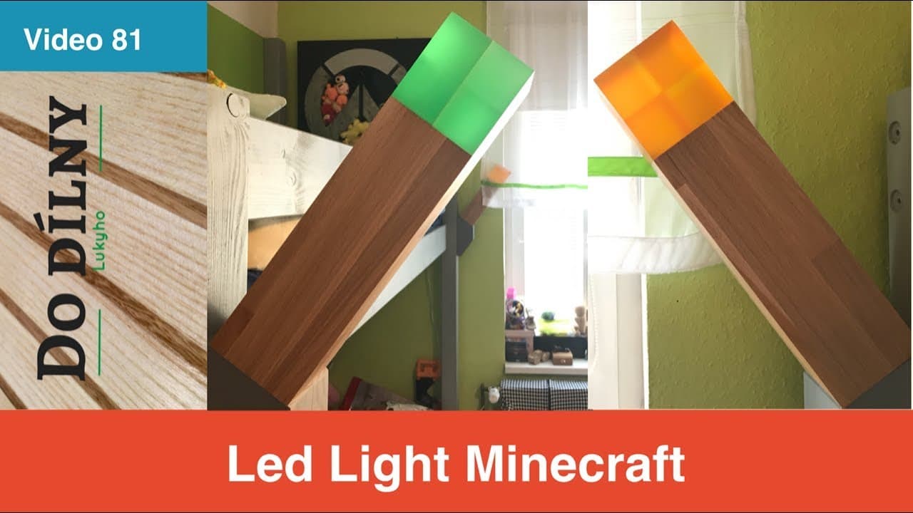 Led Light “Minecraft” / Osvětlení epoxidová pryskyřice - levnetmely.cz